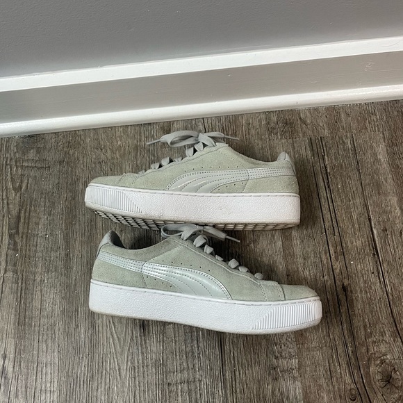 Puma | Shoes | Puma Soft Foam Sneakers Light Gray | Poshmark